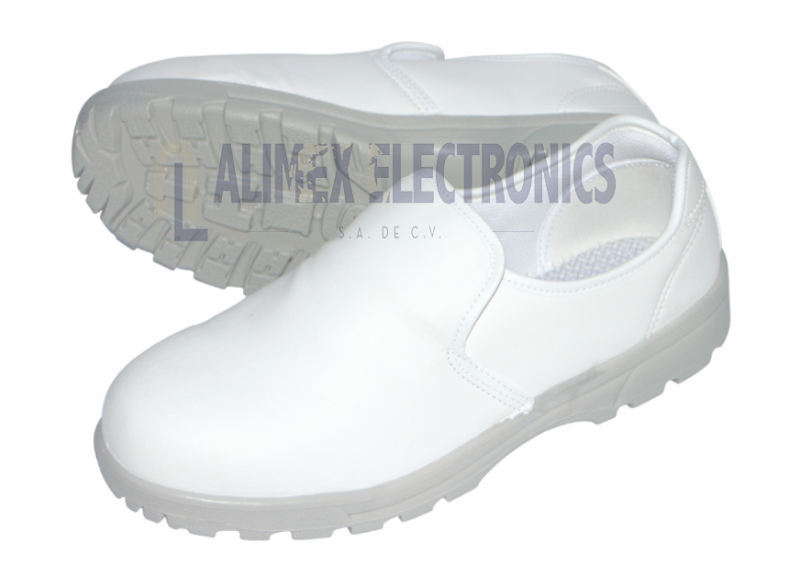 Static dissipative safety shoes